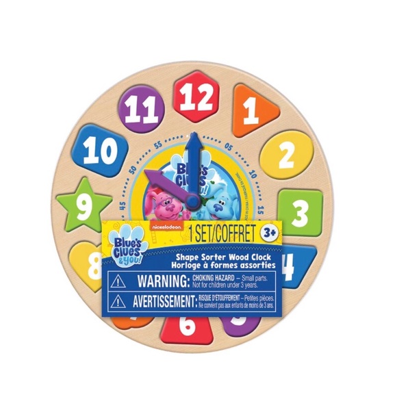 Blue’s Clues | Toys | Blues Clues Wood Clock Puzzle | Poshmark